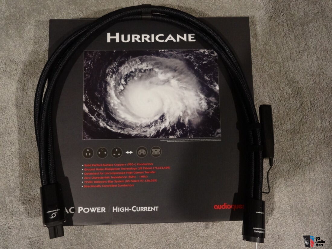 Audioquest Hurricane High Current Power cord ALMOST NEW 1 meter Power ...