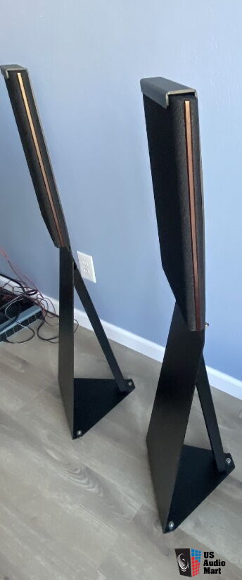 Magnepan MINI MAGGIE+DWM with Custom MYE FLOOR Stands High resolution ...