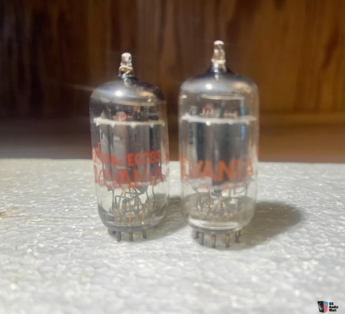 Sylvania Red Label 1960's 12ax7 matched pair - a Joe Rosen favorite For ...