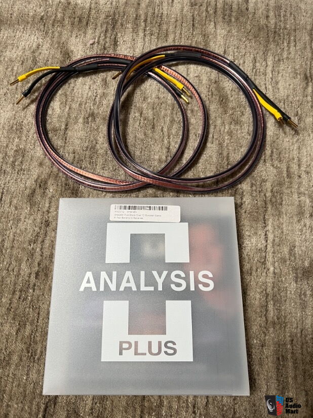 Analysis Plus Black Oval 12 Speaker Cable - 6ft Pair Bananas Photo ...