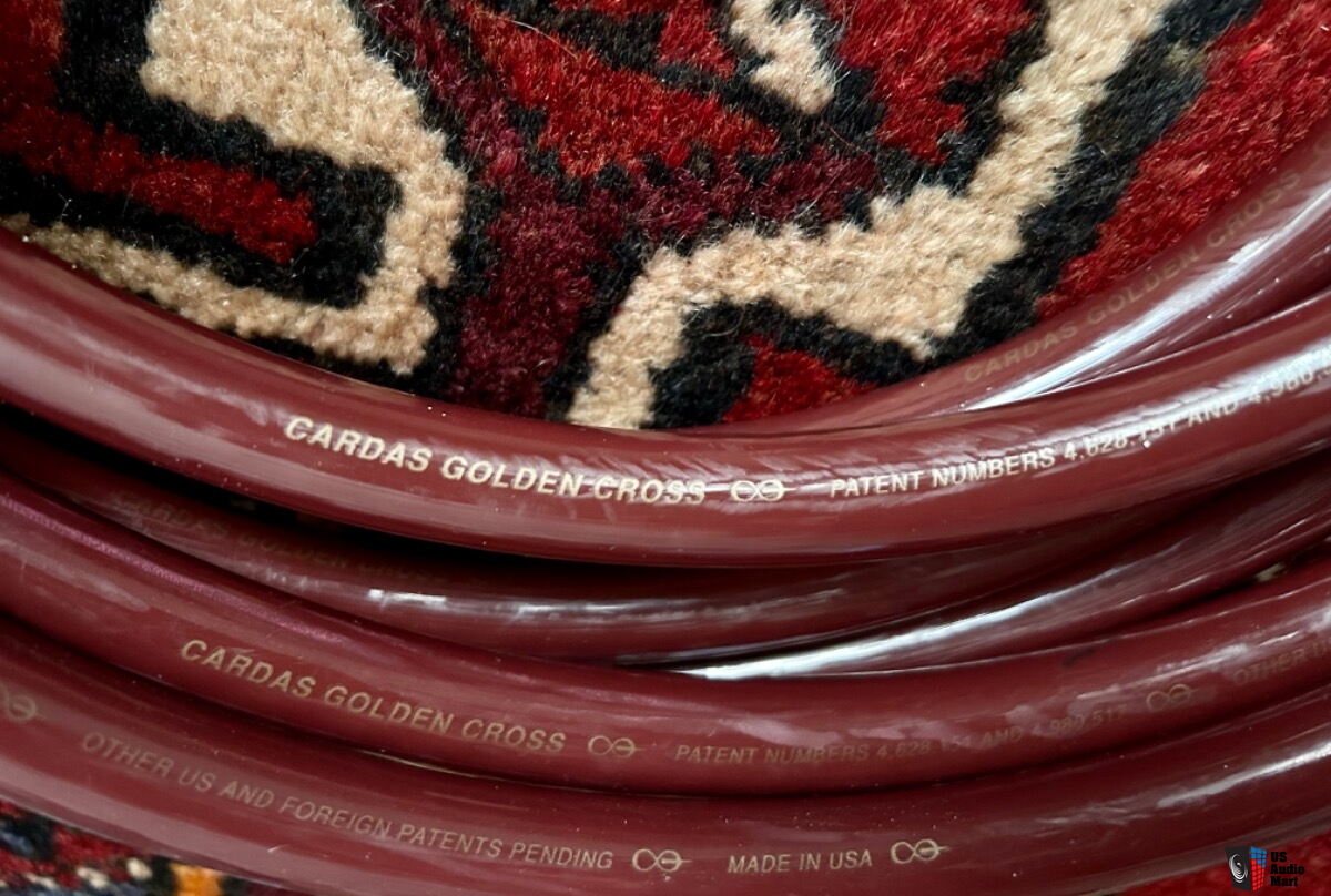 Cardas Audio Golden Cross Bi-Wired Speaker Cables 10ft/3M Stereo Pair ...