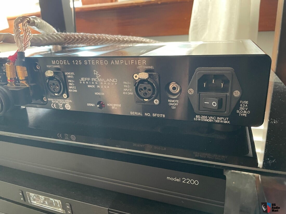 Jeff Rowland 125 Stereo Amp Photo #4557926 - US Audio Mart