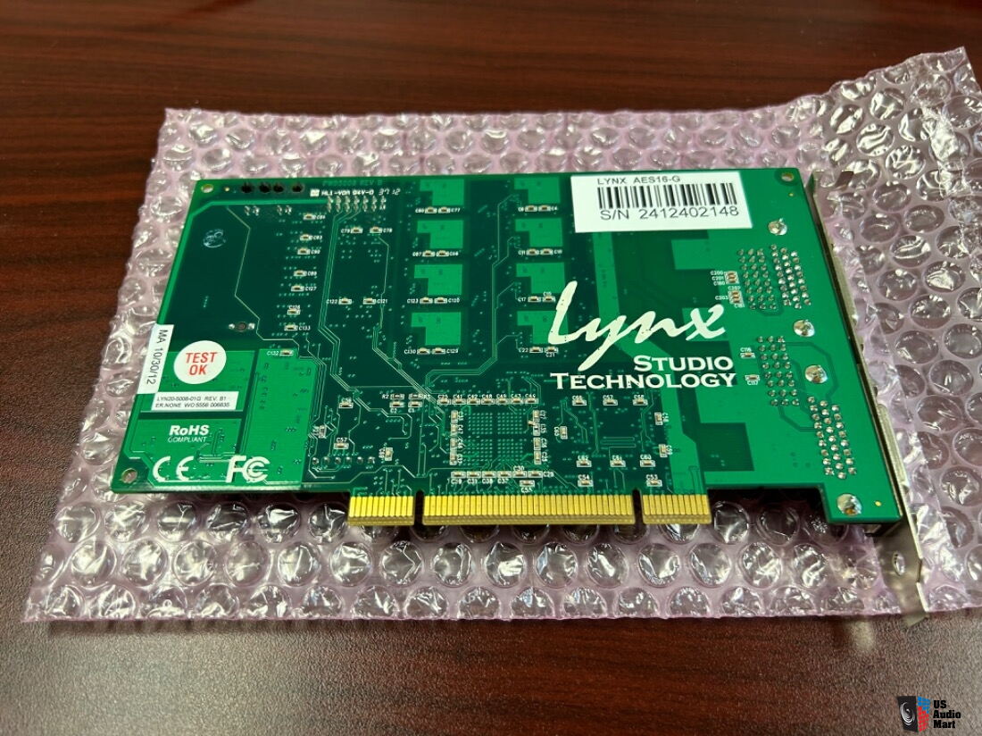 Lynx Studio AES16-G PCI Card Multi-chan AES/EBU up to 192kHZ Photo ...