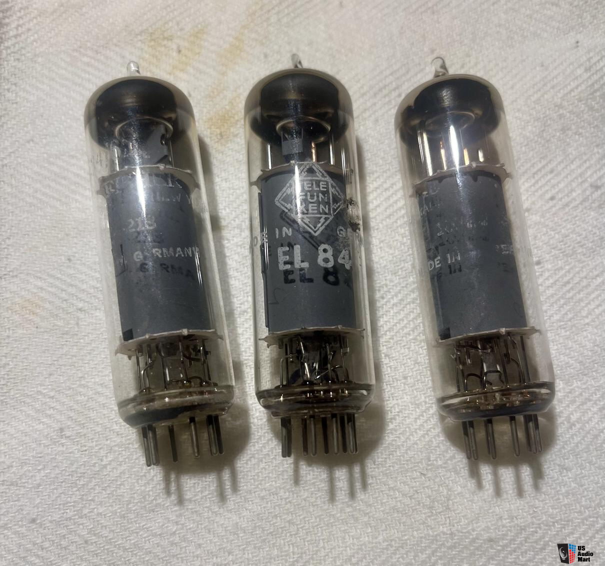 Quad Telefunken&Philips(Amperex) 7189/EL84/6BQ5 1960s vintage power ...