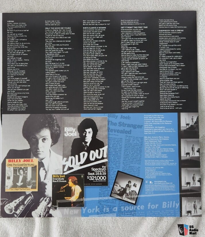 Billy Joel- The Stranger Photo #4562574 - US Audio Mart