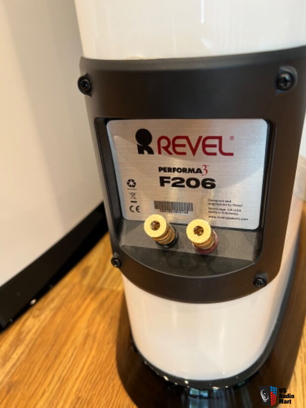 Revel Performa3 F206 Pair in Gloss White - Excellent! Photo #4563361 ...