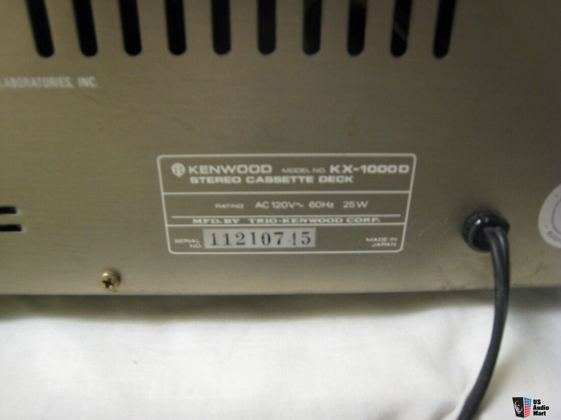 Kenwood KX-1000D Dual Motor Direct Drive Cassette Deck Photo #4572853 ...