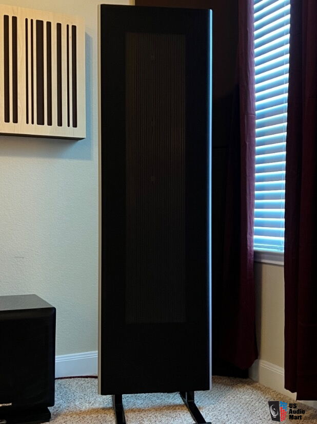 Magnepan 1.7i magnaplanar speakers, black / silver alluminum trim with ...