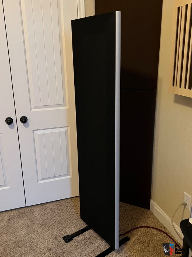 Magnepan 1.7i magnaplanar speakers, black / silver alluminum trim with ...