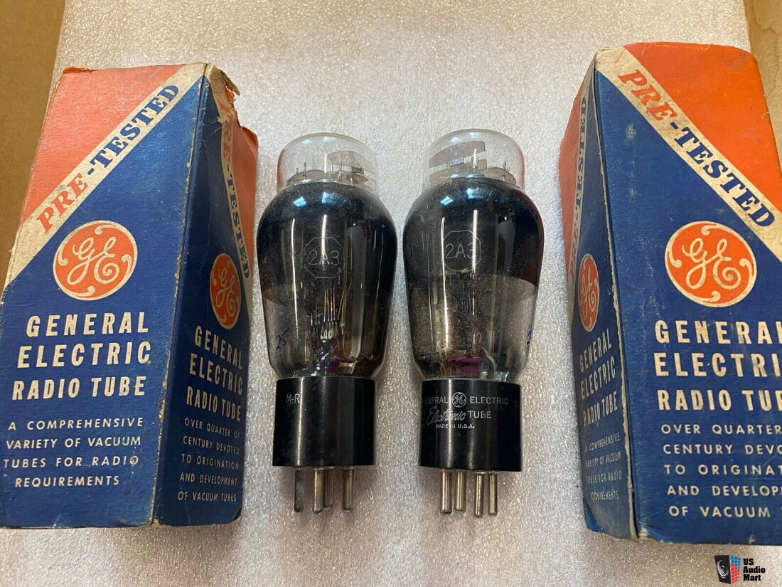 NOS Tung-Sol 2A3 Bi-Plate Black Glass Pair Output Tubes For Sale - UK ...
