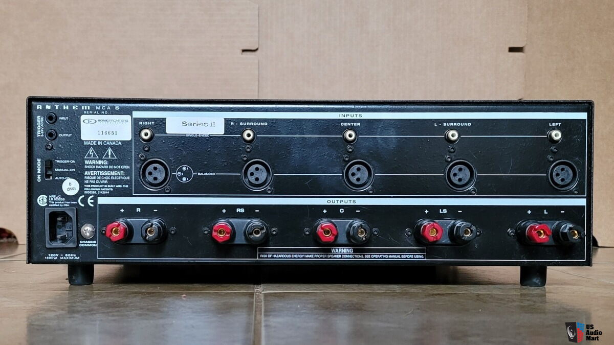 Anthem MCA 5 Series II Photo #4592148 - US Audio Mart