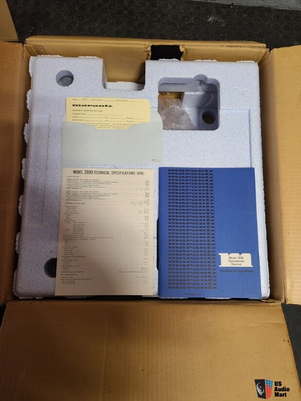 Marantz 2600 receiver with original box and manuals Photo #4595362 - US ...