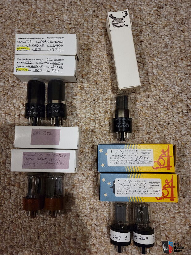 NOS 6SN7/5692 Tube Lot, Pope 6SN7, Ken-Rad VT-231, CBS/Hytron 5692 ...
