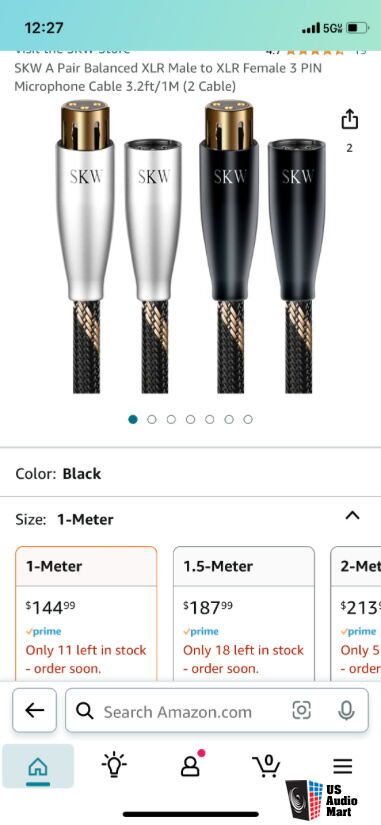 Skw xlr interconnects For Sale - US Audio Mart