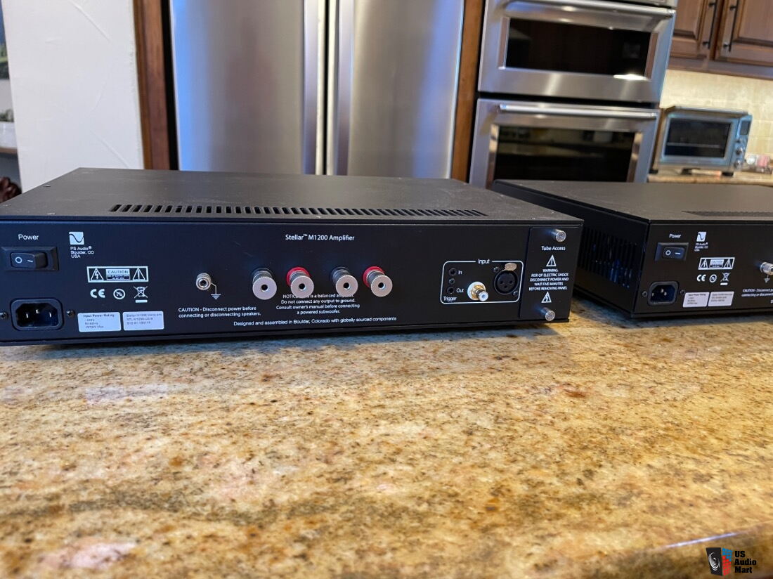 PS Audio Stellar M1200 Monoblocks, Black w/ original boxes, price ...