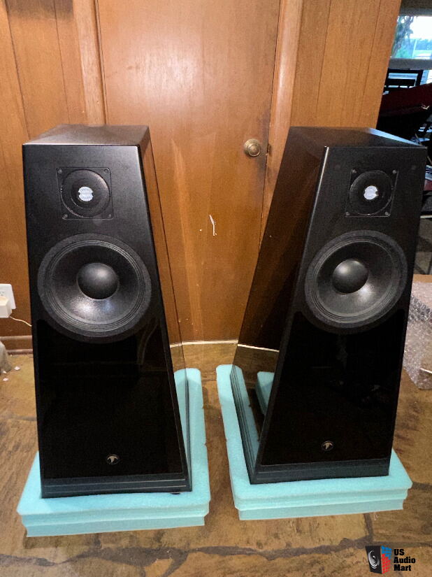 Talon Raven C speakers with original shipping crates. Piano Black Photo ...