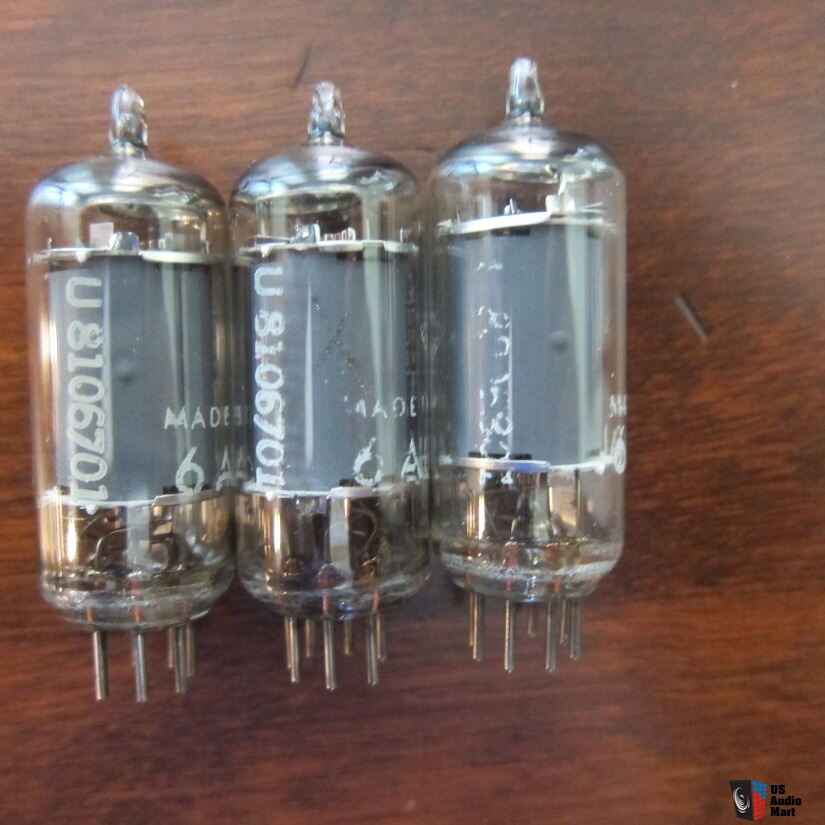 3 Telefunken 6AU6 (EF94) tubes - test 100% + Ulm Factory '65/'66 Photo ...