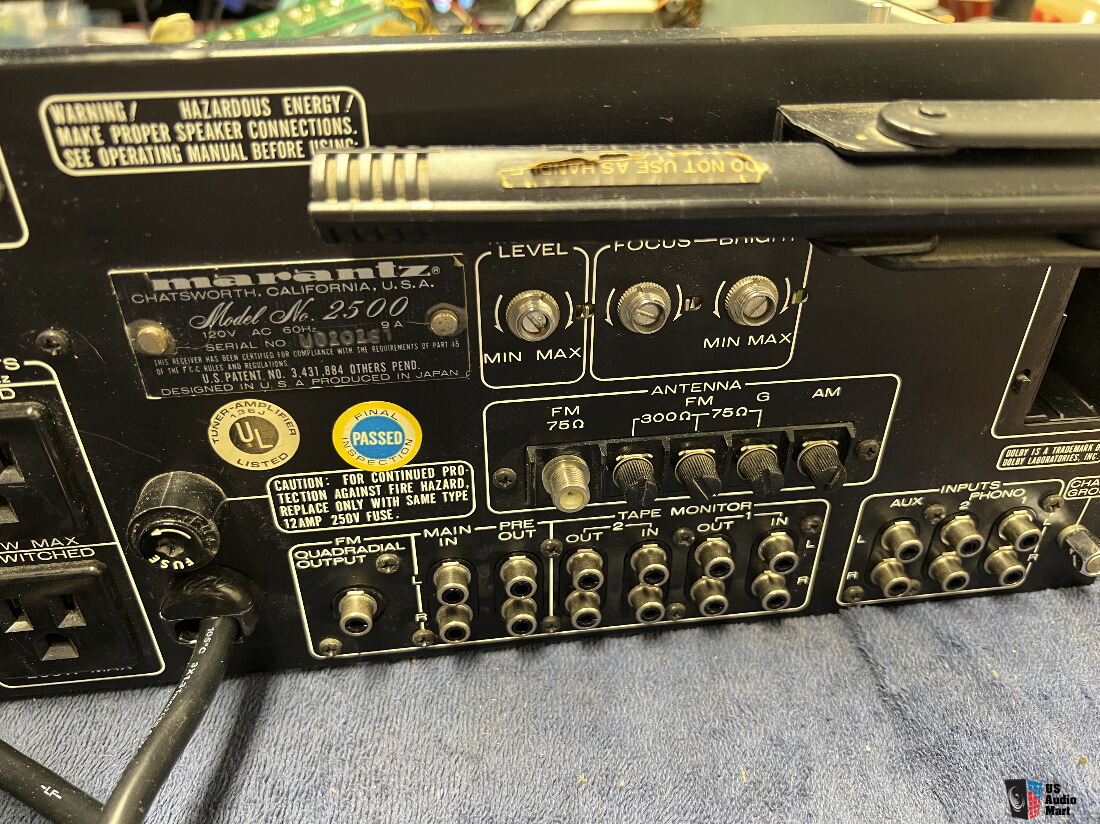 Marantz 2500 Receiver 250WPC Restored, Recapped, Serviced, LEDs Photo ...