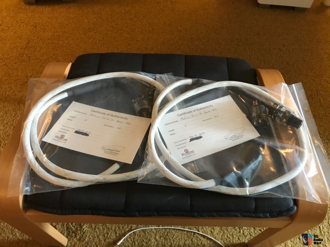 WyWires Platinum HC Power Cables (2 available, 15A / 6' each) Photo ...