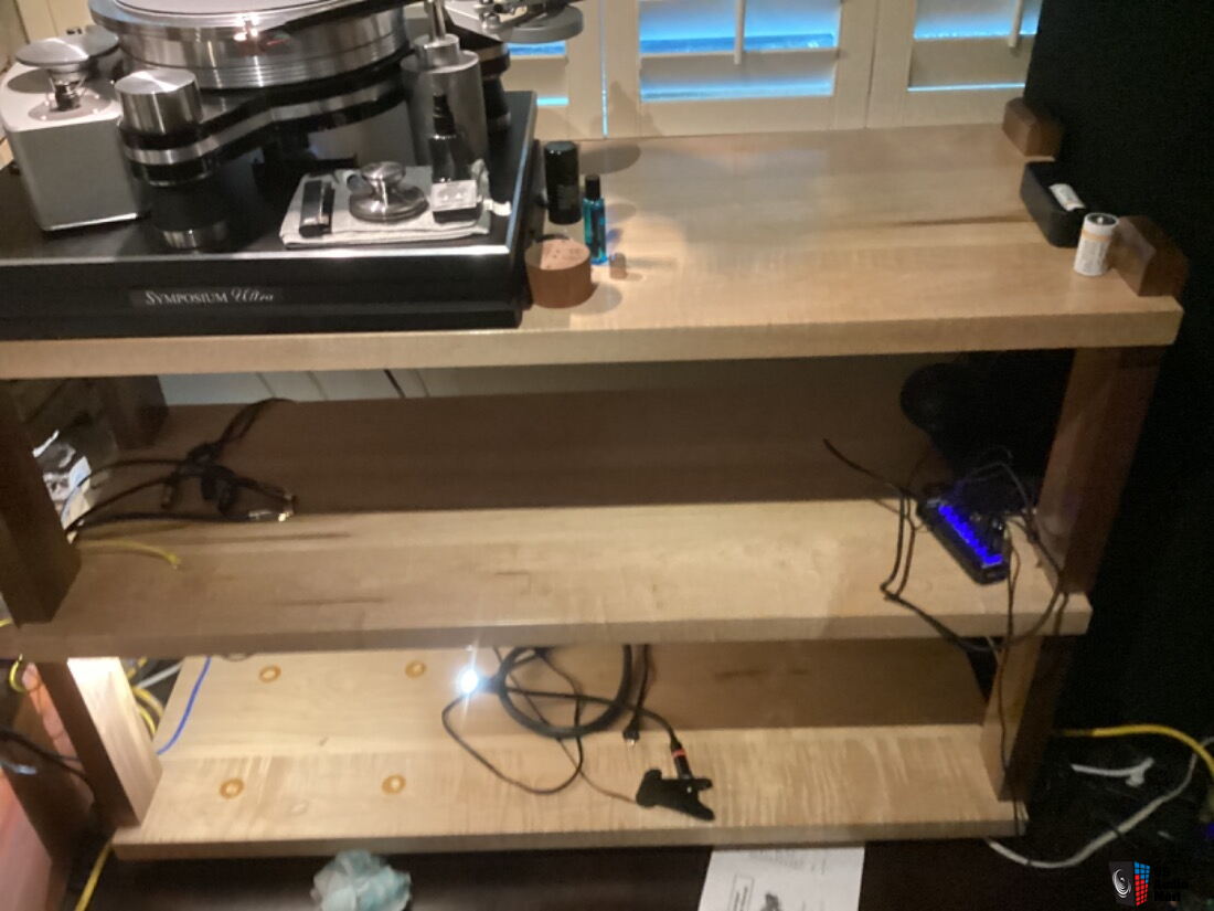 Oak and walnut hifi stand Photo #4617500 - US Audio Mart