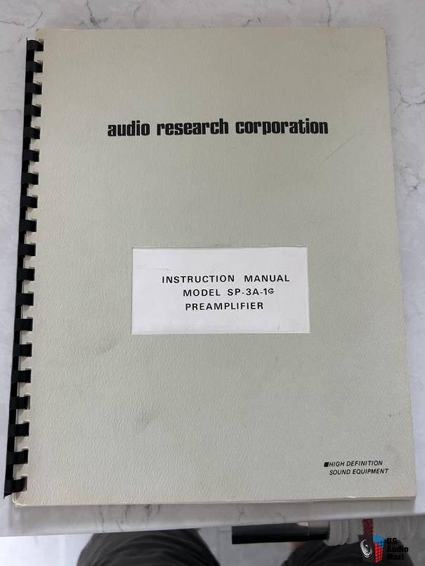 Audio Research SP3A-1 Photo #4617597 - US Audio Mart