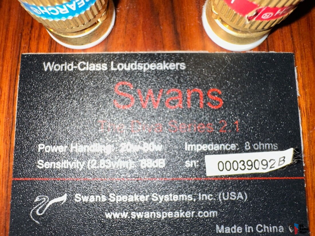 Swan Diva Speakers (4.1,4.2,C3) Photo #4619324 - US Audio Mart