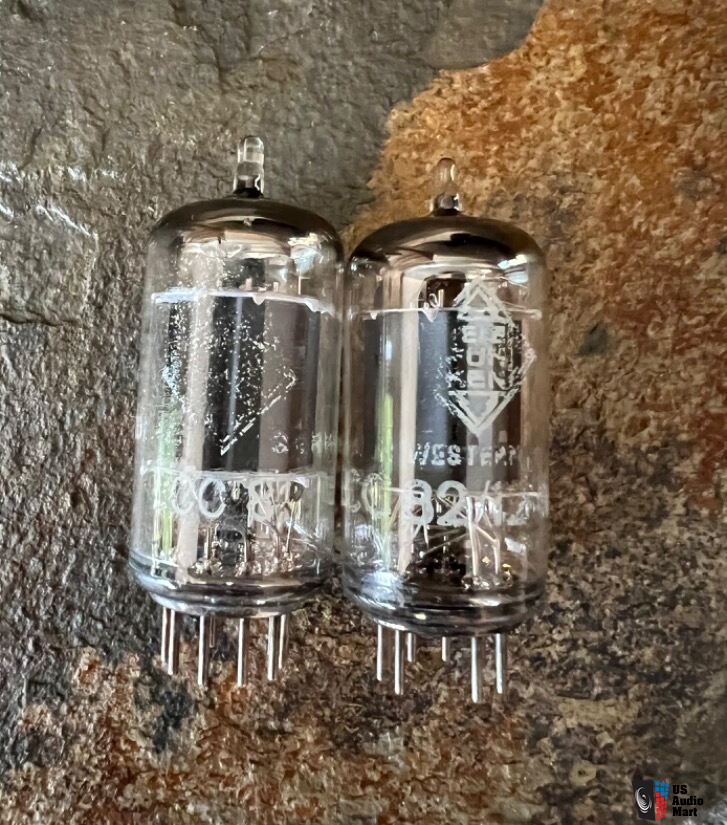 Telefunken ECC82/12AU7 Smooth Plates Pair Photo #4619658 - US Audio Mart