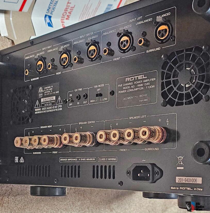 Rotel RMB-1585 5-channel power amplifier (Black) Photo #4627159 - US ...