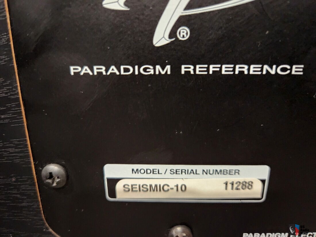 Paradigm Seismic 10 subwoofer Photo #4629175 - US Audio Mart