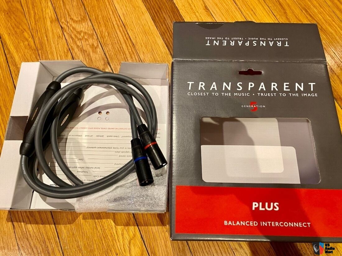 Transparent GEN 5 PLUS XLR Interconnects Photo #4632498 - US Audio Mart