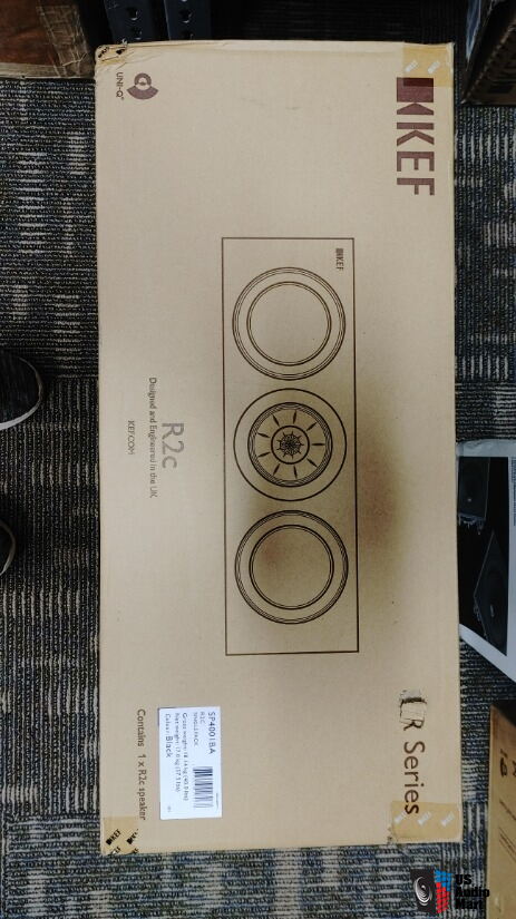 KEF R2C Center Channel Speaker in Black Photo #4632568 - US Audio Mart