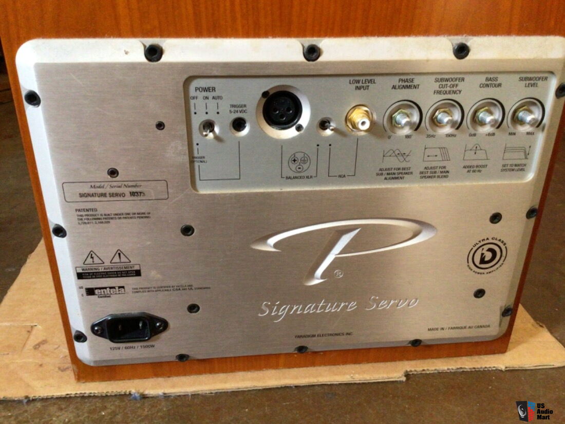 Paradigm Signature Servo Powered Subwoofer Amplifier Photo #4637794 ...