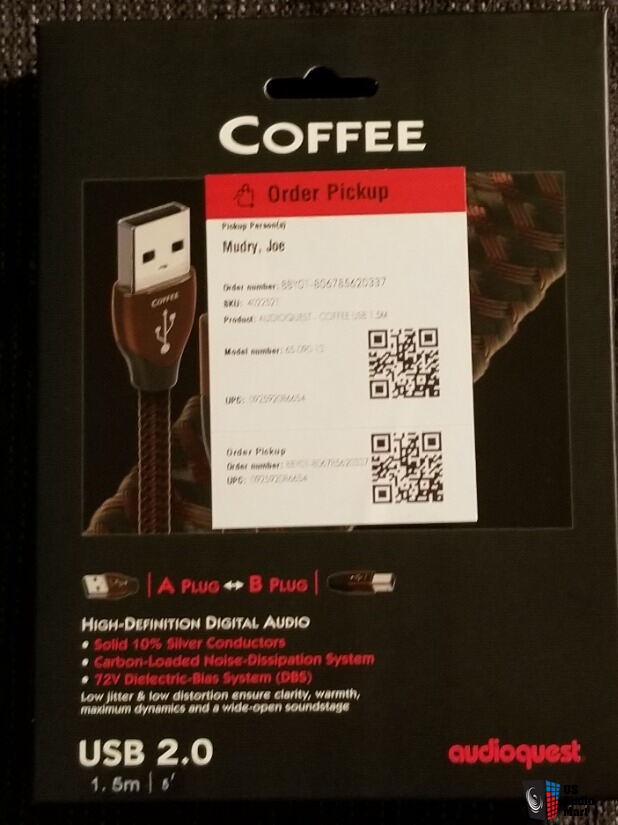 Audioquest Coffee USB 1.5 meters Photo #4638212 - US Audio Mart