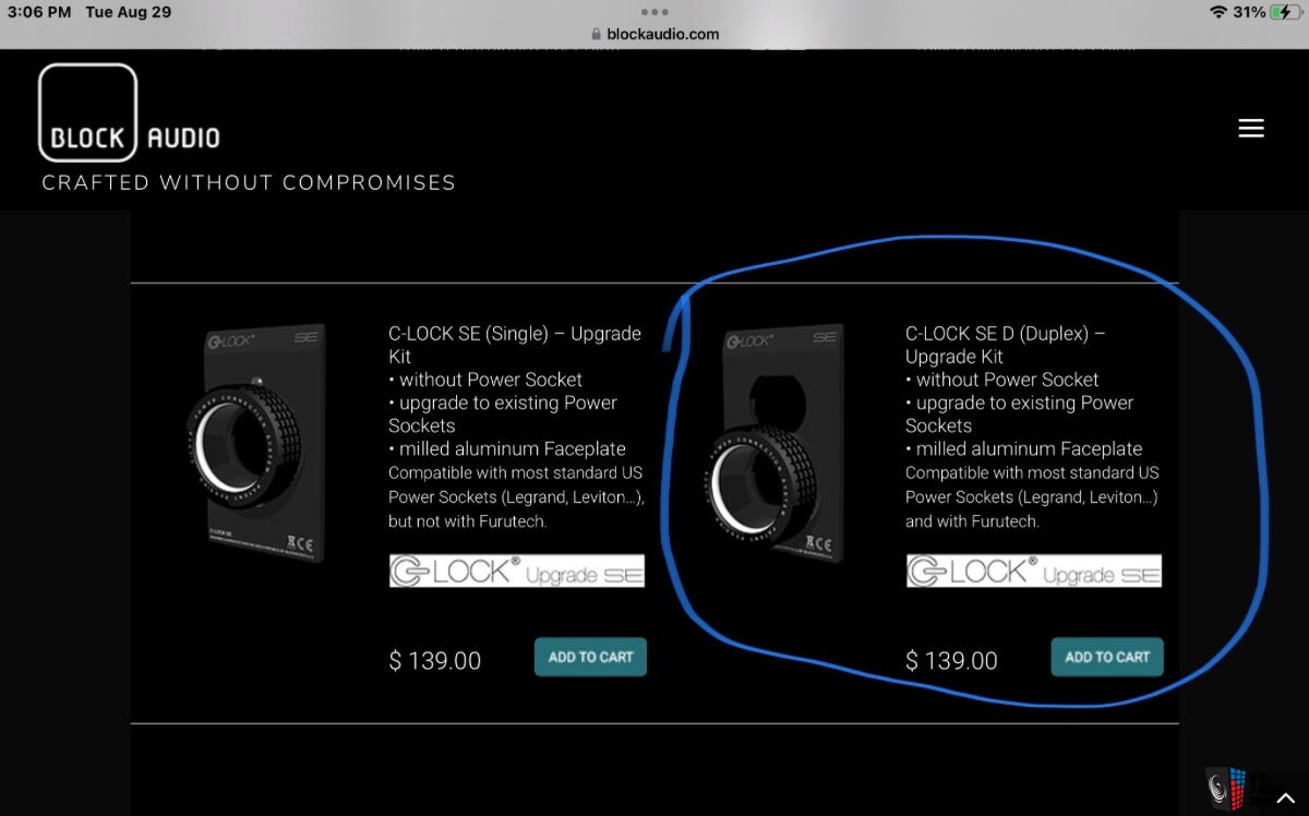 Furutech and Block Audio AC outlet upgrade Photo #4641272 - US Audio Mart