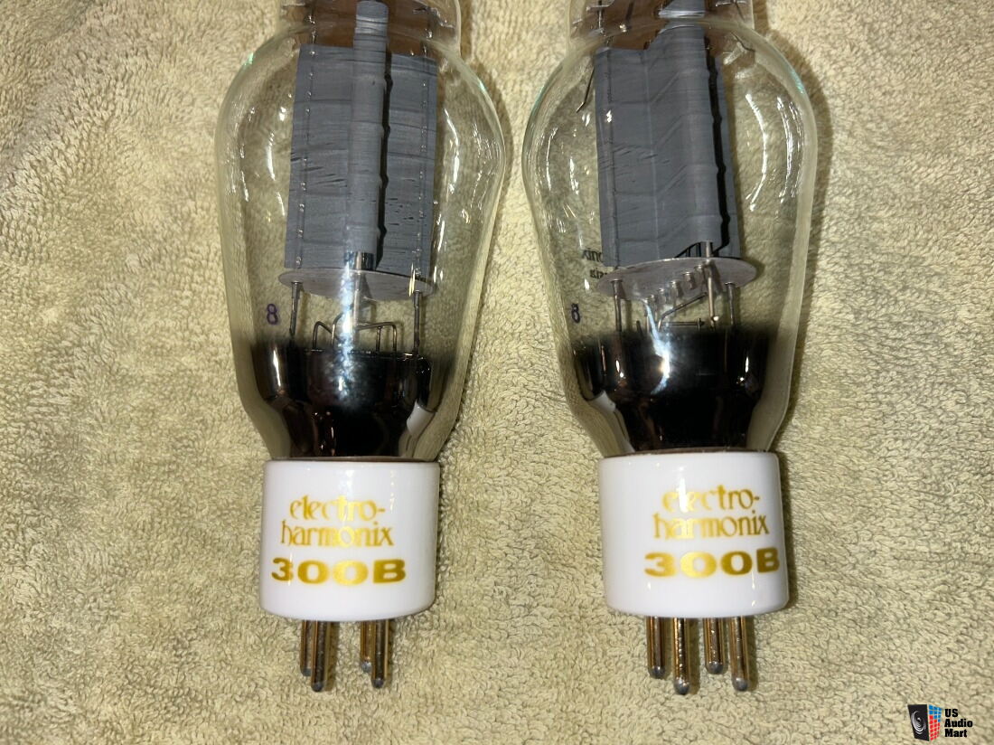 Electro-Harmonix 300B Gold Grid vacuum tubes, low hours (really) free ...