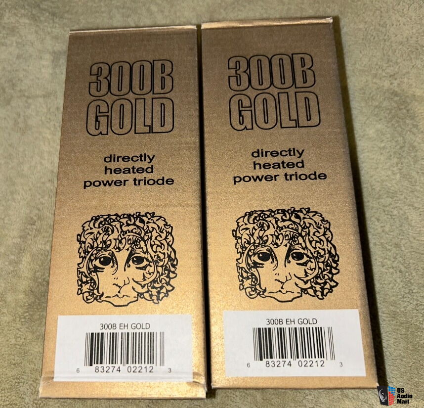 Electro-Harmonix 300B Gold Grid vacuum tubes, low hours (really) free ...