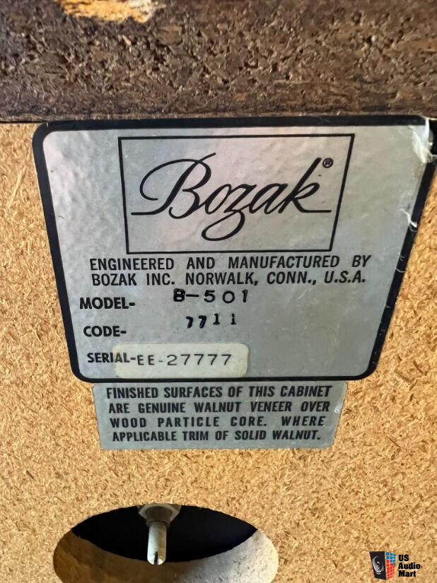 Bozak B-501 Photo #4643993 - US Audio Mart