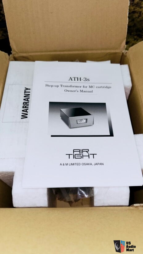 Air Tight ATE-3011 Tube Phono Stage + ATH-3s MC Step-Up Transformer ...