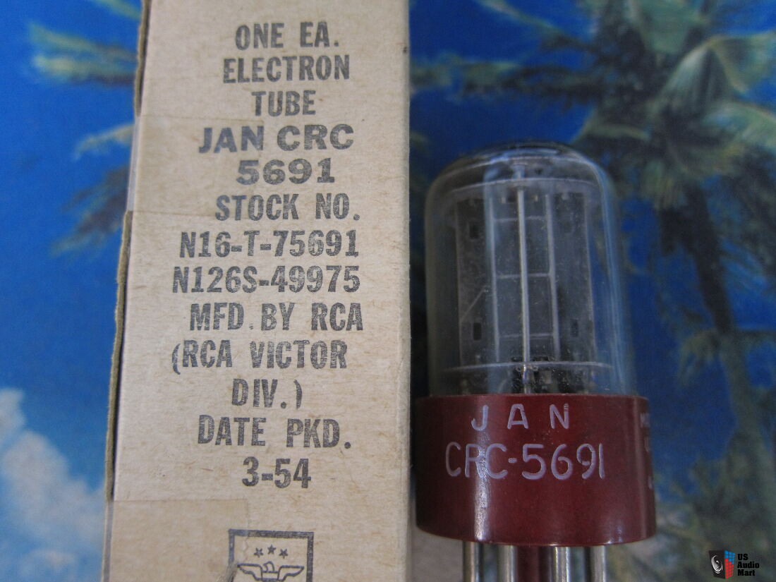 NOS RCA JAN CRC 5691 Tube, Red Base, NOS/New, 1950s, USA, Test New ...