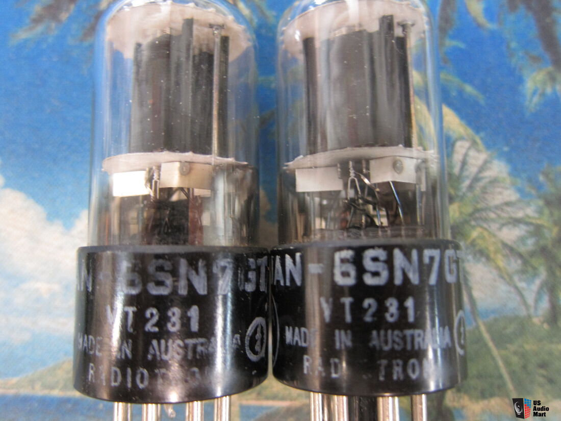 Pr Rare AWA Radiotron VT-231/6SN7GT Vintage Tubes, Australia, Military ...
