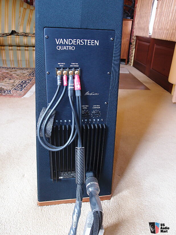 Vandersteen Quatro Walnut Speakers + M5-HP High-Pass Filters Photo ...