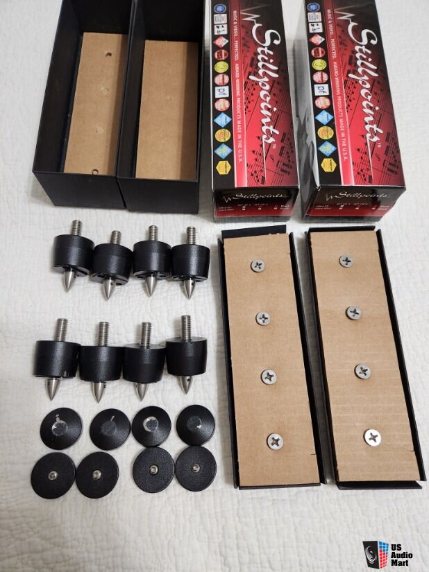 Stillpoints Ultra SS V1 in Black with Adapters and with Bullet Spikes ...