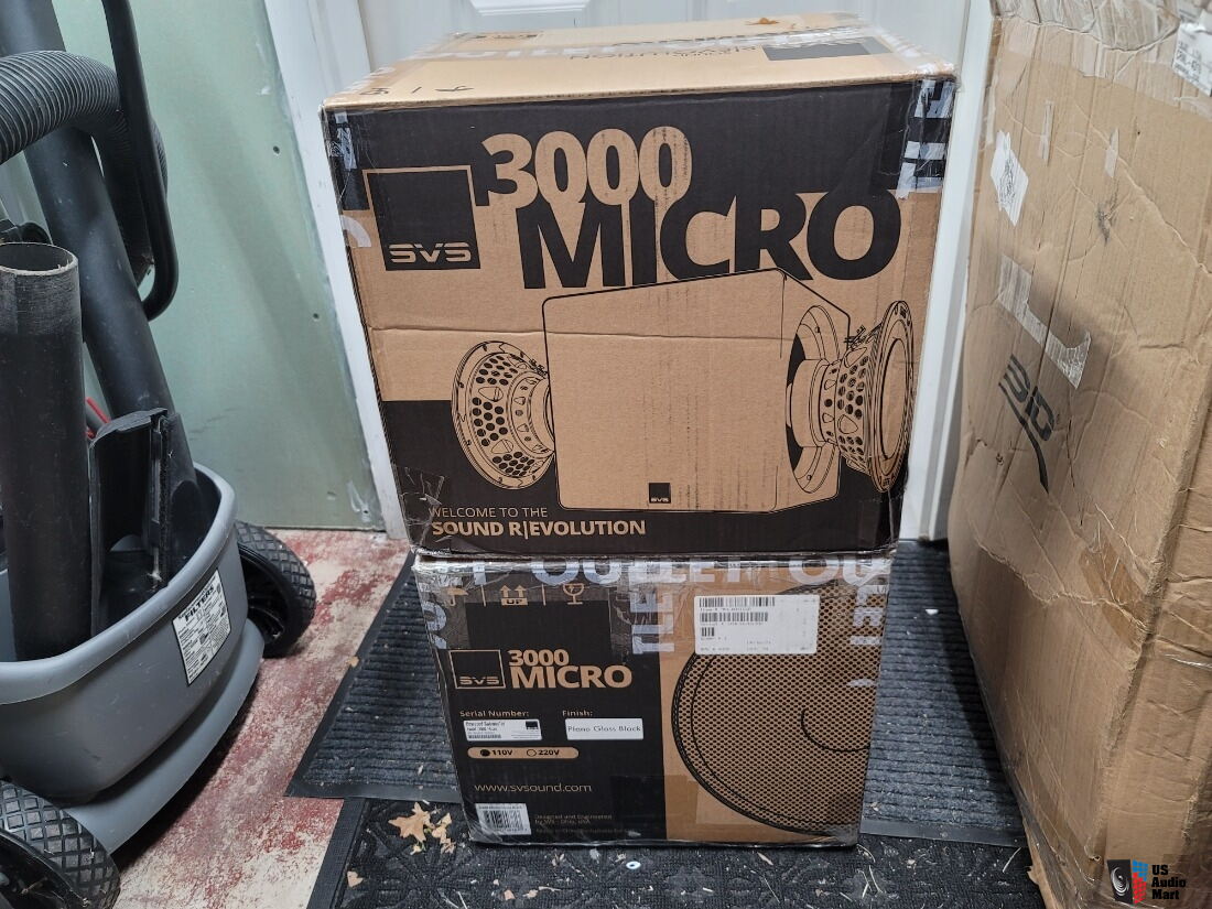 SVS Micro 3000 Subwoofer in Piano Black Photo #4658100 - US Audio Mart