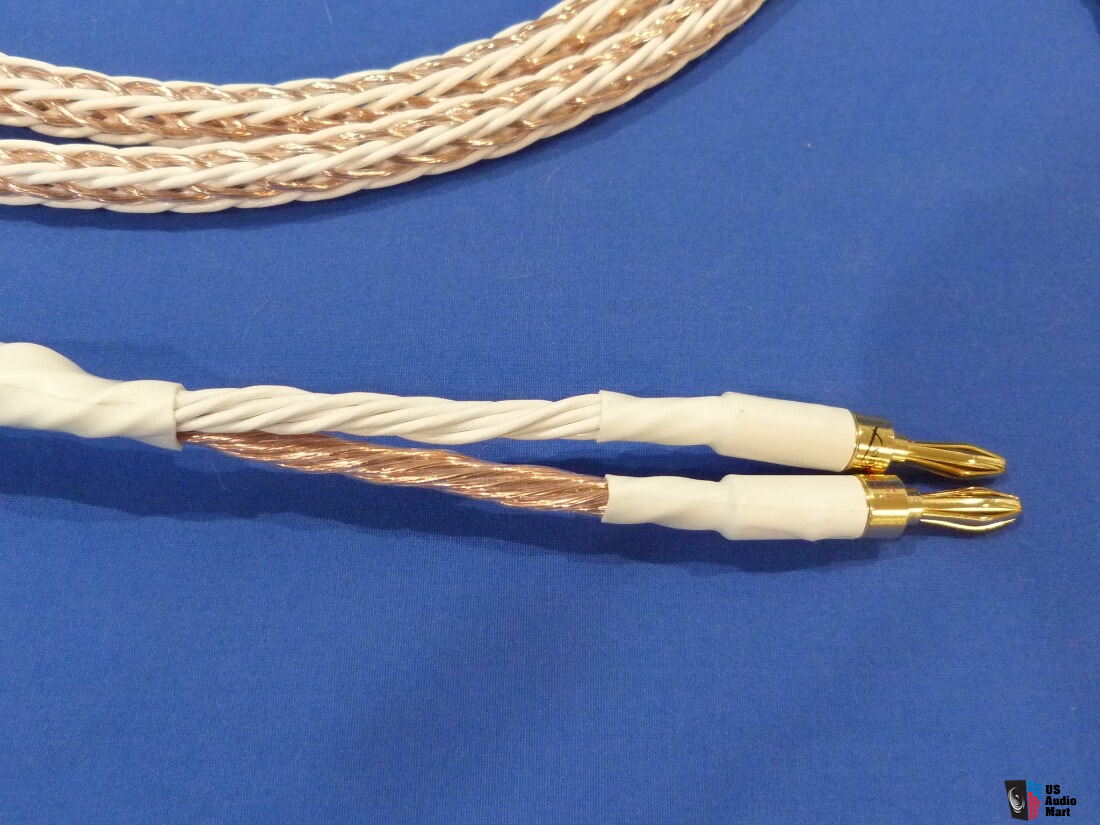 High End Braided Speaker cables OCC Pure Copper, 8ft pair Photo ...