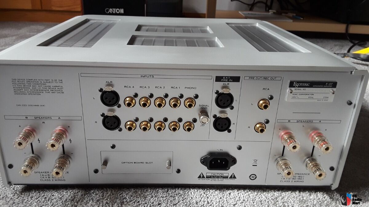 Esoteric F-07 Integrated Amplifier with Esoteric OP-ESLA1 ES-LINK ...