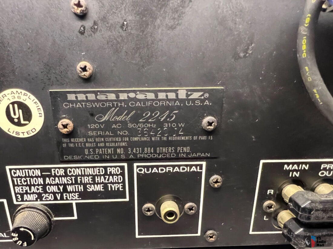 Marantz 2245 Vintage Receiver, Been Serviced and Beautiful Condition ...