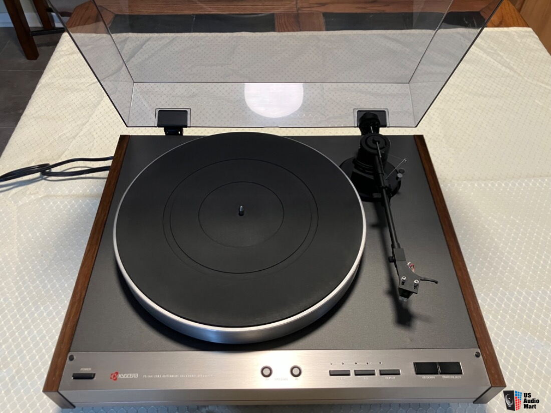 Kyocera PL-701 Fully Automatic Turntable, Walnut base, MANY extras ...