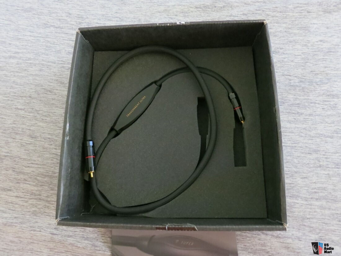 Transparent Audio Cable Ultra Gen 5 1m IC single ended- single piece ...
