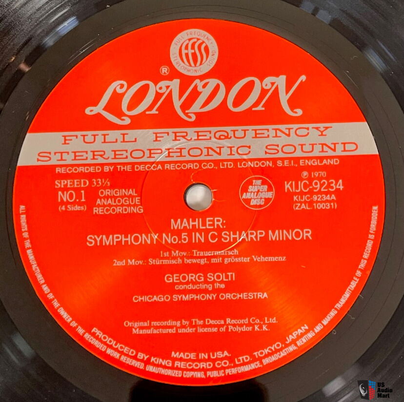 Super Analogue Disc Mahler's Fifth Symphony Photo #4671913 - US Audio Mart