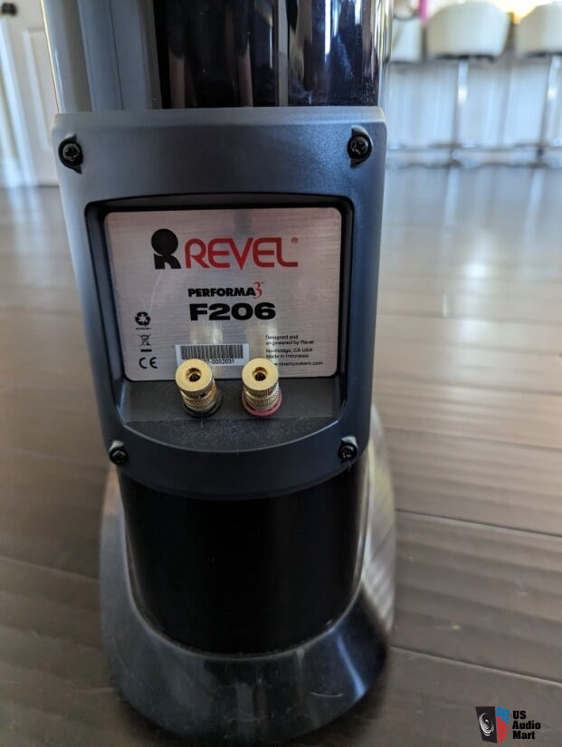 Revel Performa3 F206 3-Way Floorstanding Tower Loudspeakers (piano ...